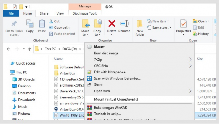 √ Cara Mudah Mount & Unmount File ISO di Windows √ Cara Mudah Mount & Unmount File ISO di Windows