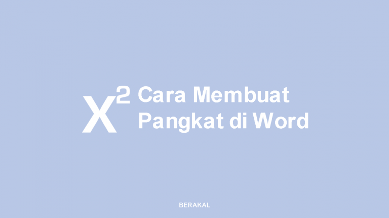 √ Cara Membuat Pangkat di MS Word, Gampang Banget!