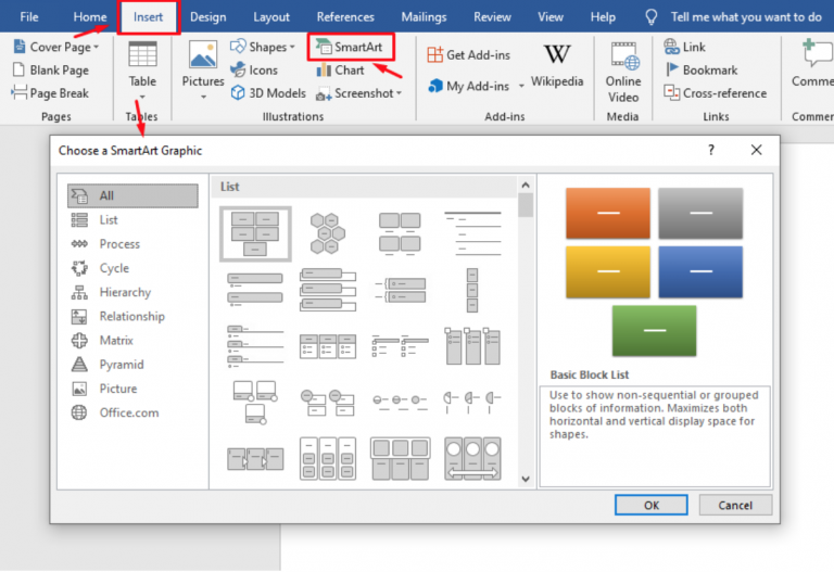 √ Cara Membuat Flowchart di Word dengan SmartArt √ Cara Membuat Flowchart di Word dengan SmartArt