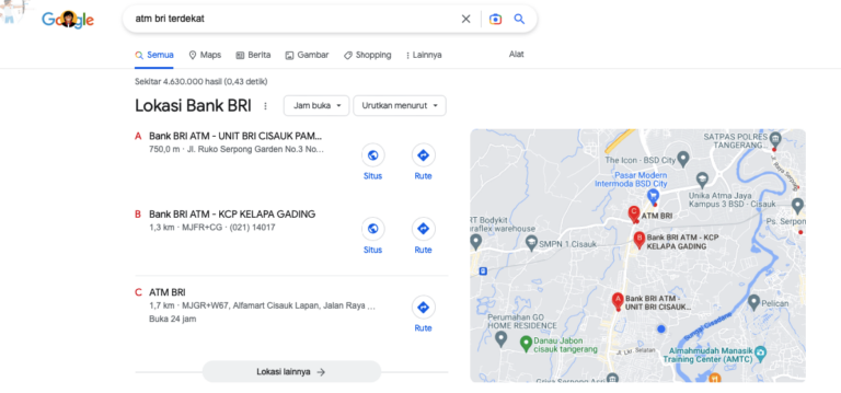 √ ATM Bank BRI Terdekat 24 Jam dari Lokasi Saya Sekarang