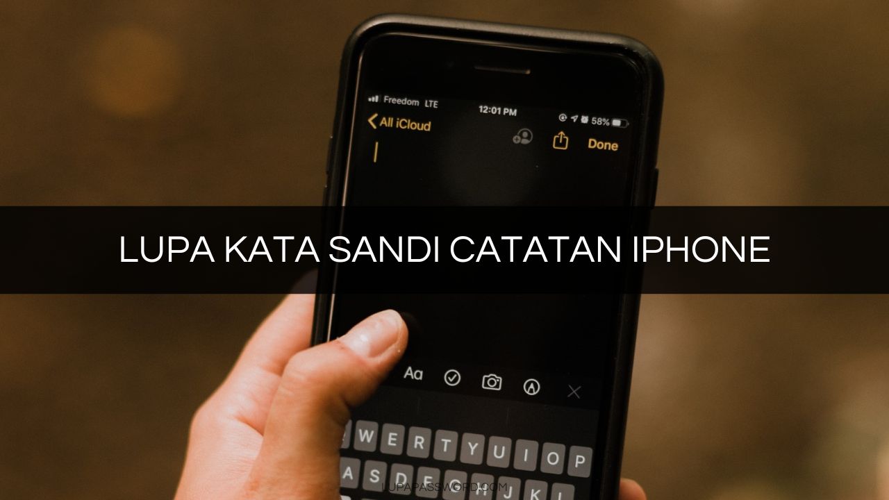 Cara Reset Kata Sandi Catatan iPhone yang Lupa Password